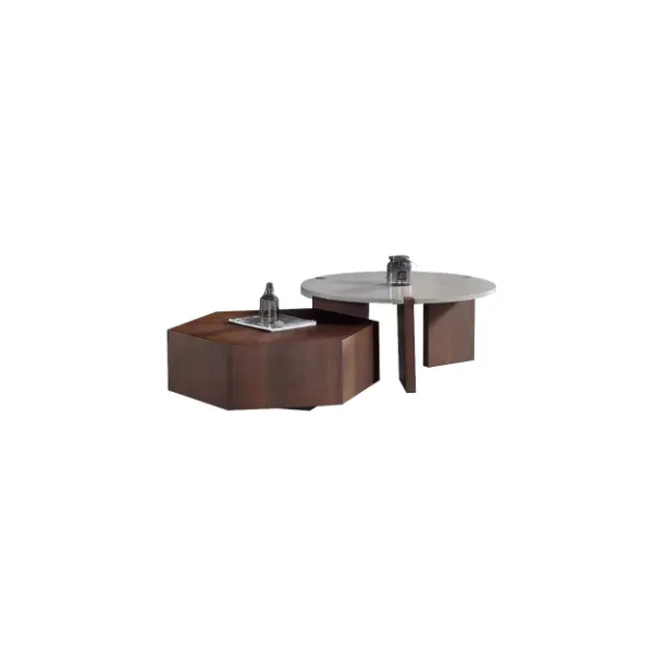 CT402 Mid-Century Modern Veneer Coffee Table - Elegant Centerpiece for ...